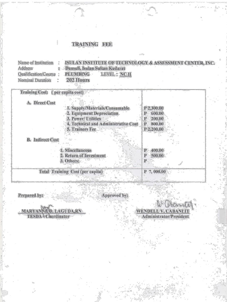 29.program of Fees | PDF
