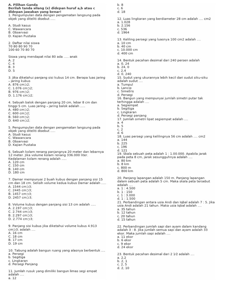 Soal Ukk Sem 2 | PDF