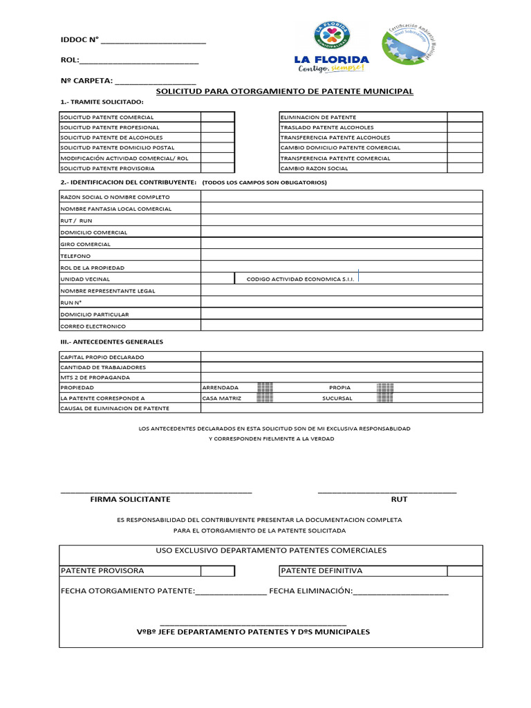 Formulario Cipa | PDF
