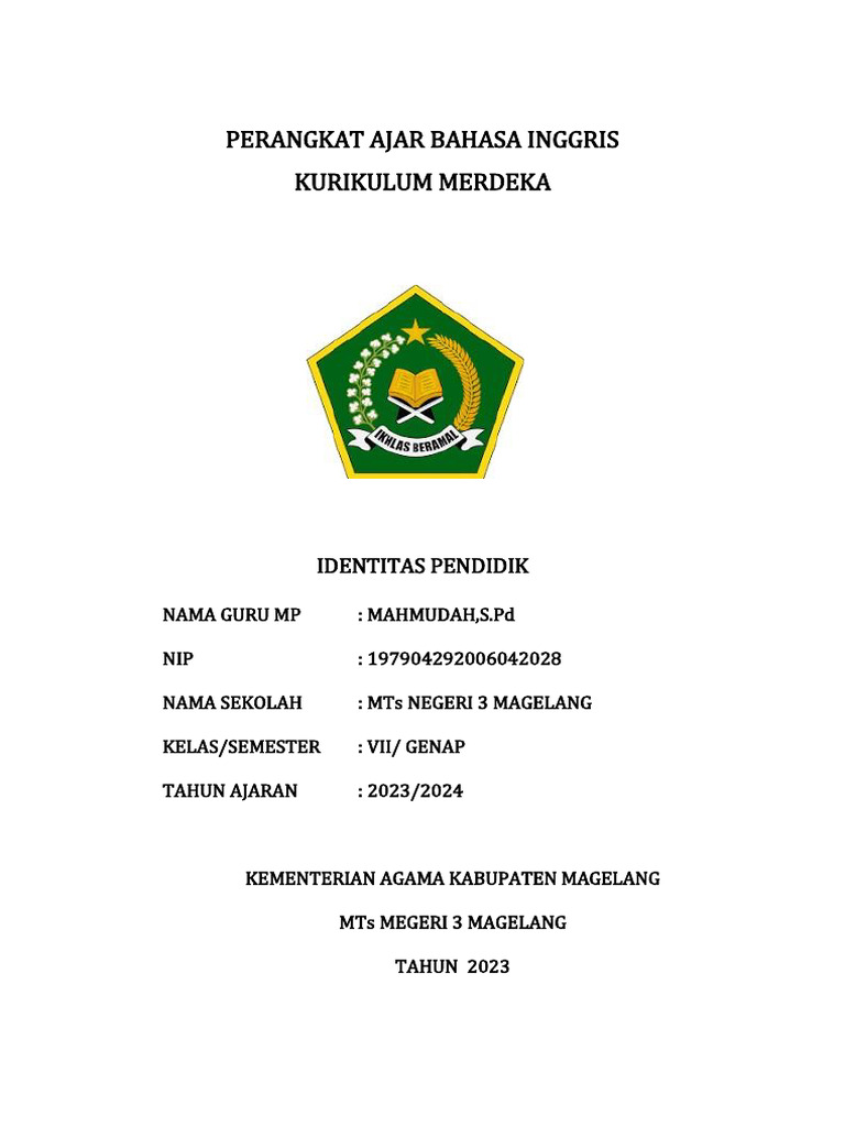 Cover Perangkat Ajar Kurikulum Merdeka | PDF