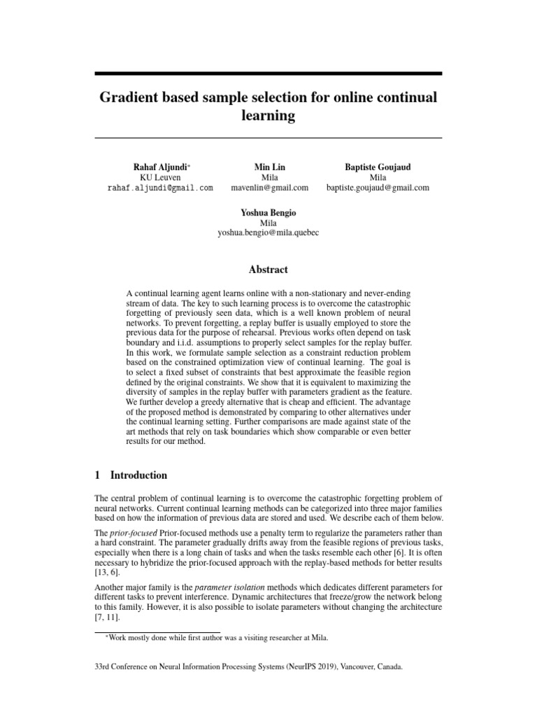 9354 Gradient Based Sample Selection | PDF