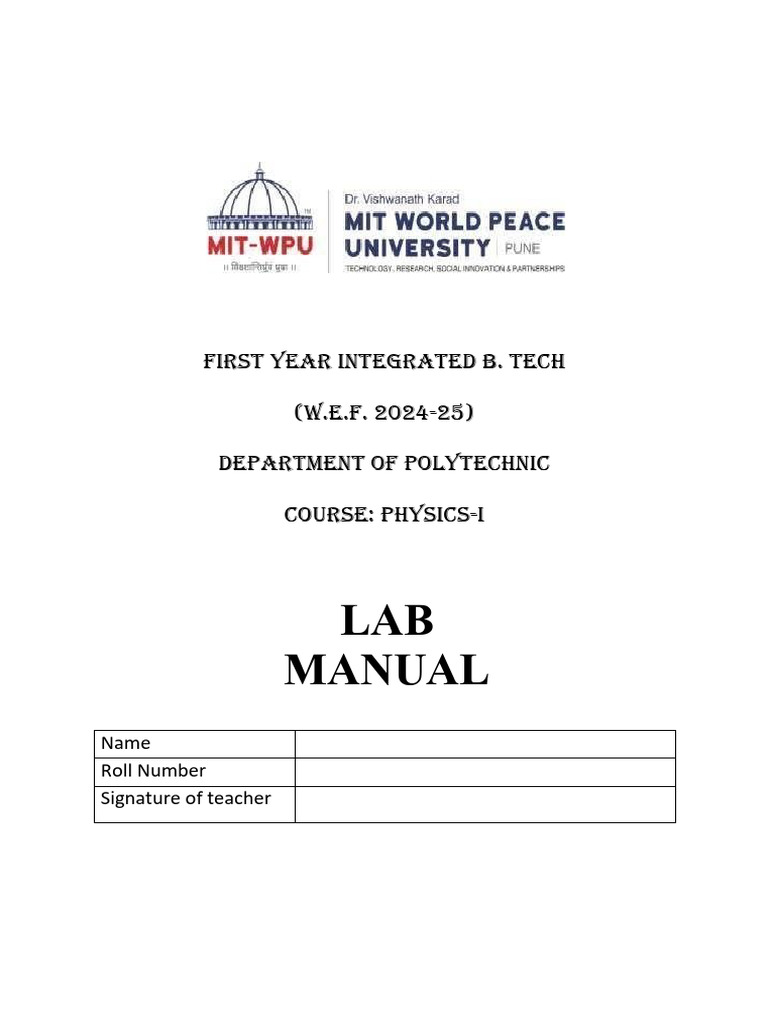 Lab Manual New | PDF