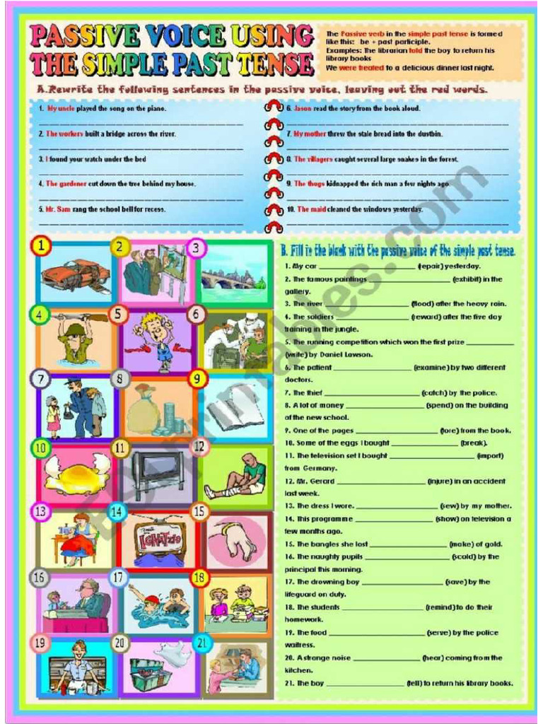 Simple Past Passive | PDF