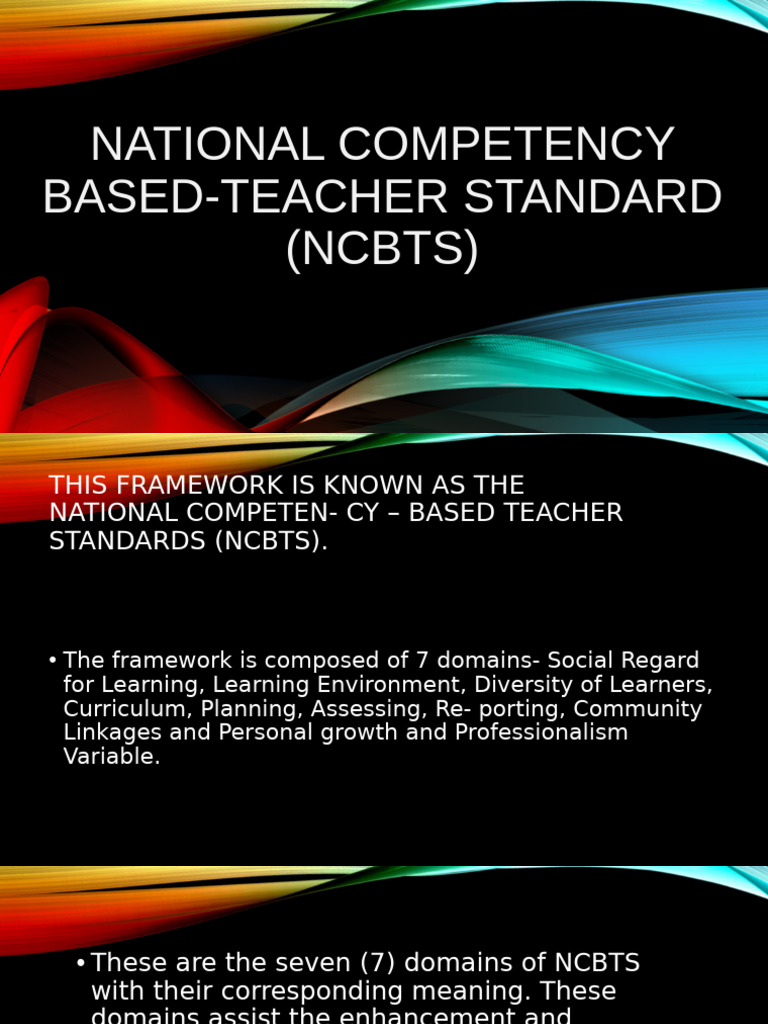 National Competency Based Teacher Standard | PDF