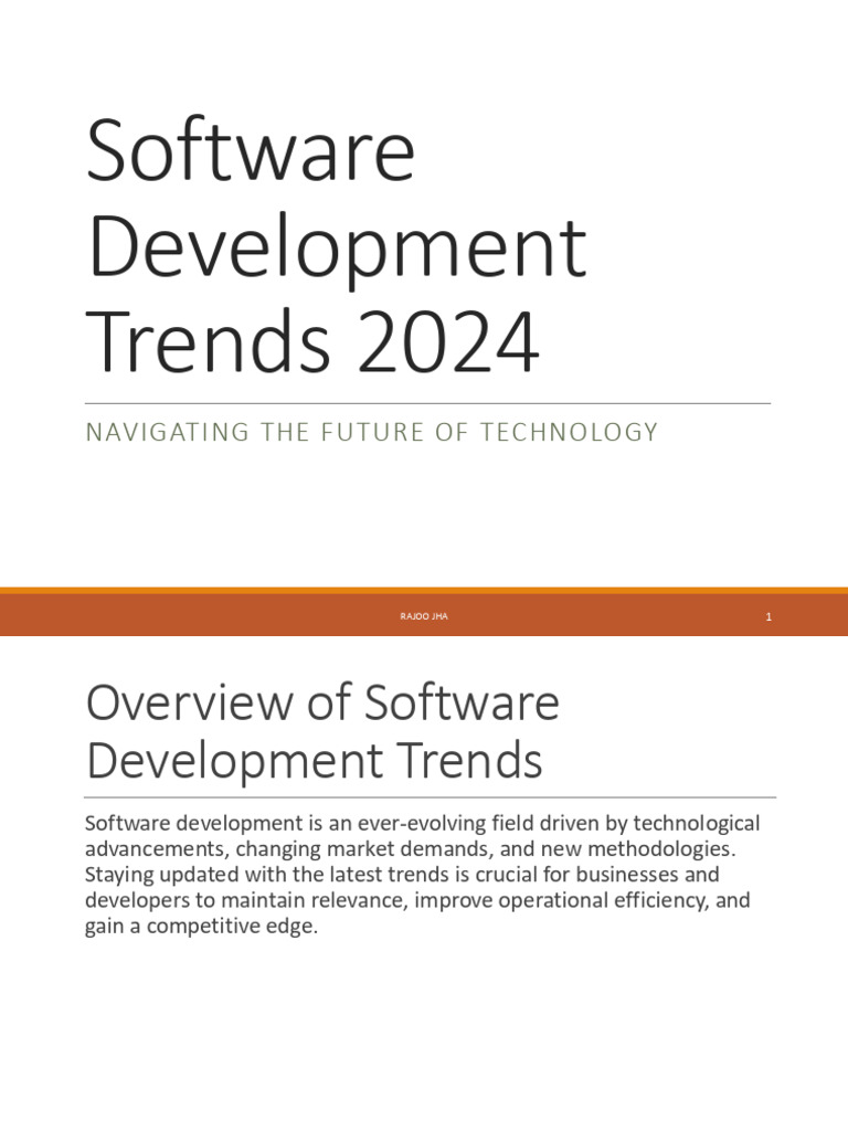 Software Development Trends | PDF