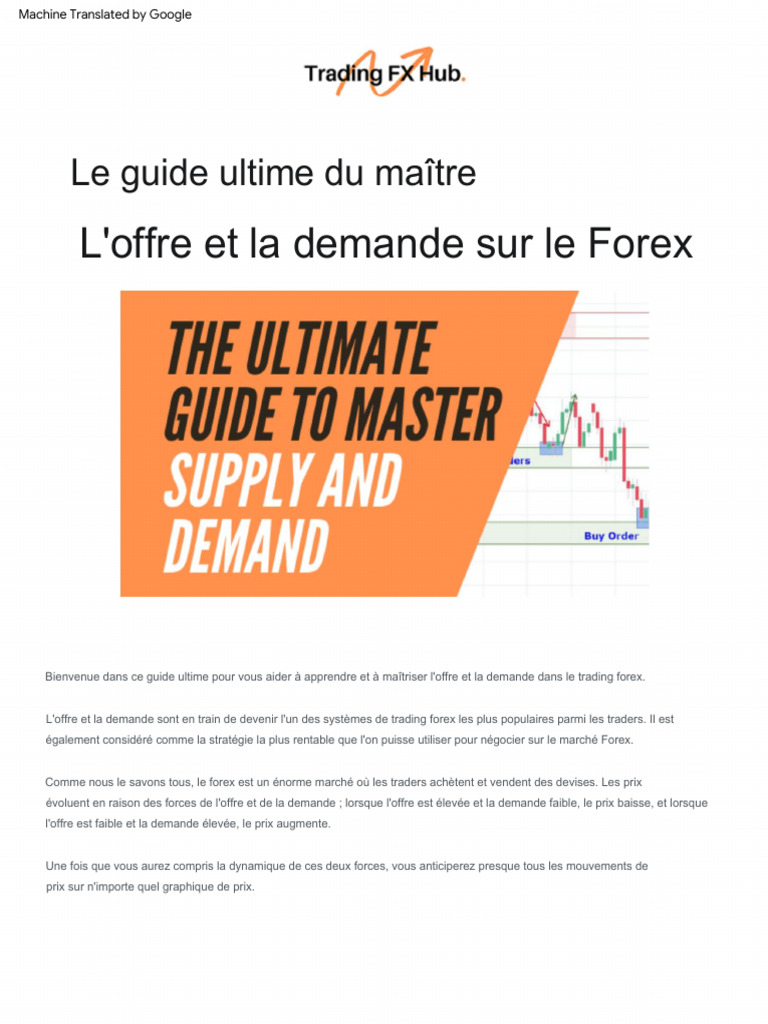 Supply and Demand in Forex The Ultimate Guide | PDF