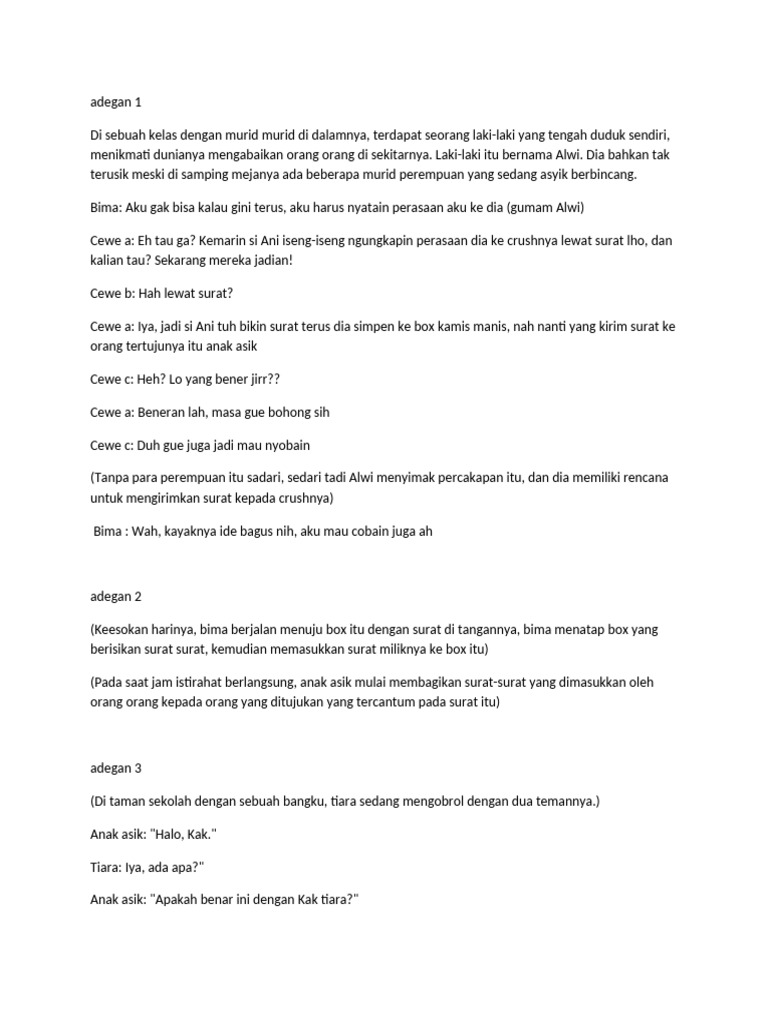 Naskah Demo Eskul | PDF