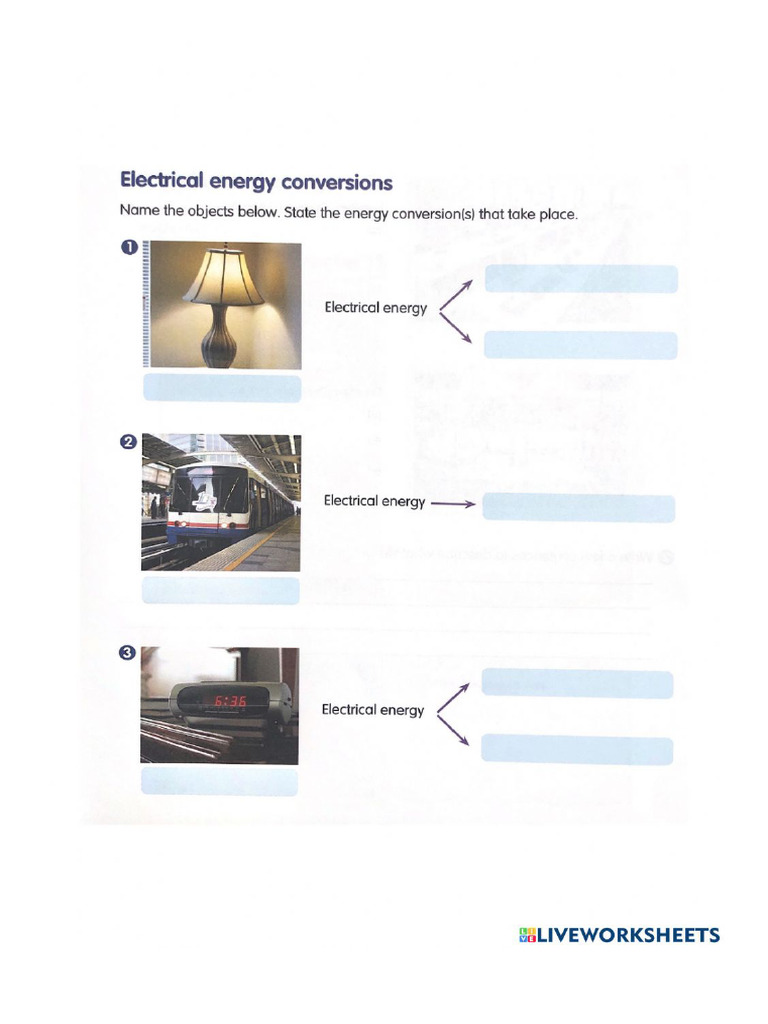 Energy Change Worksheet-1 | PDF