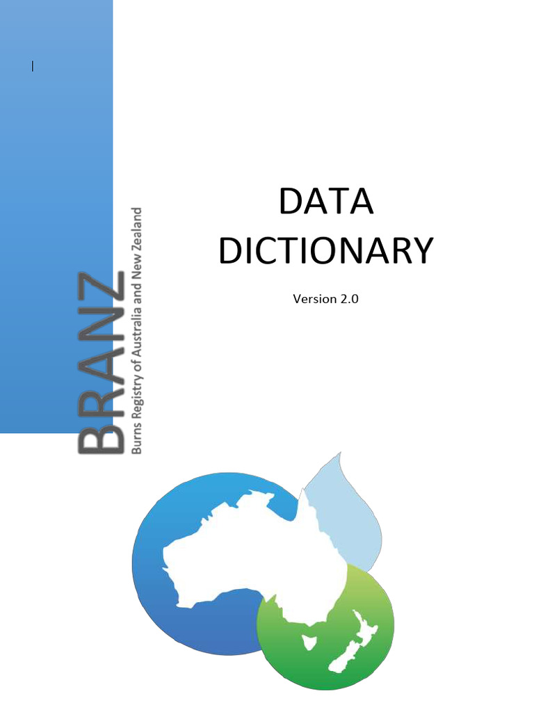 BRANZ DataDictionary 2.0 | PDF