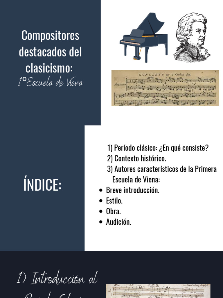 Tendencias Musicales: El Clasicismo | PDF | Periodo Clásico (Música) | Wolfgang Amadeus Mozart