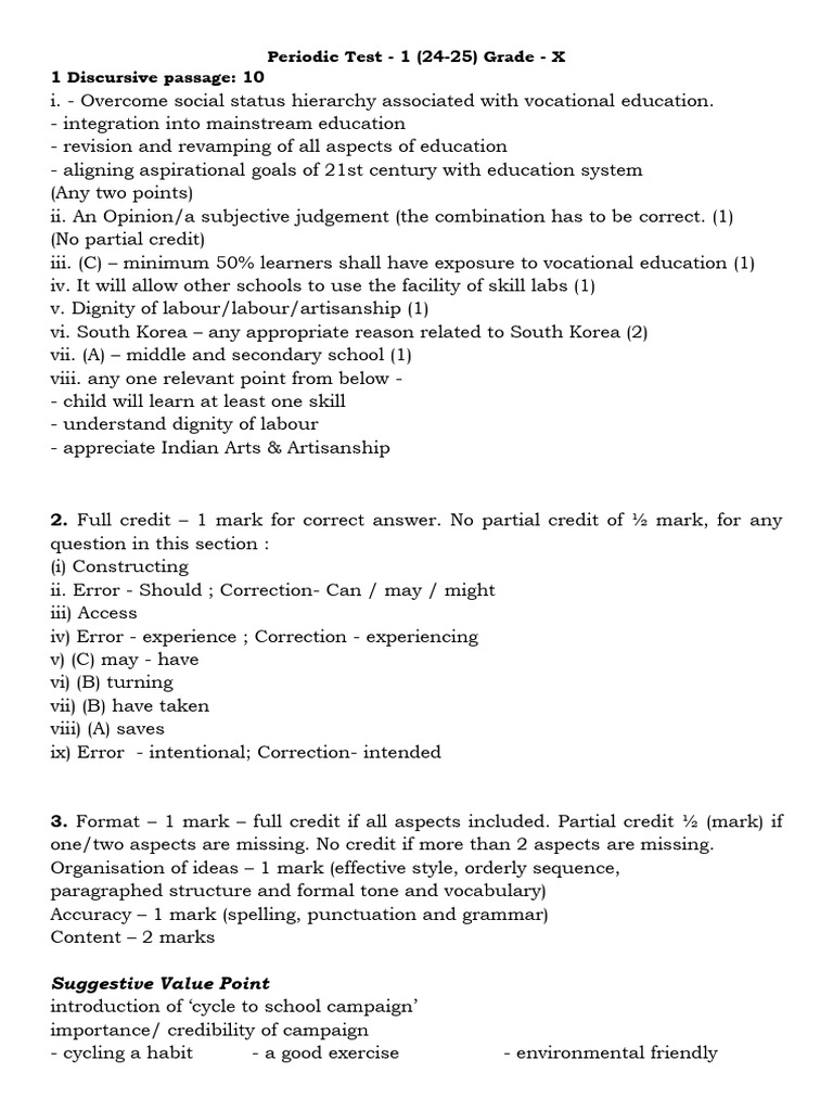 Grade 10 ANswer | PDF