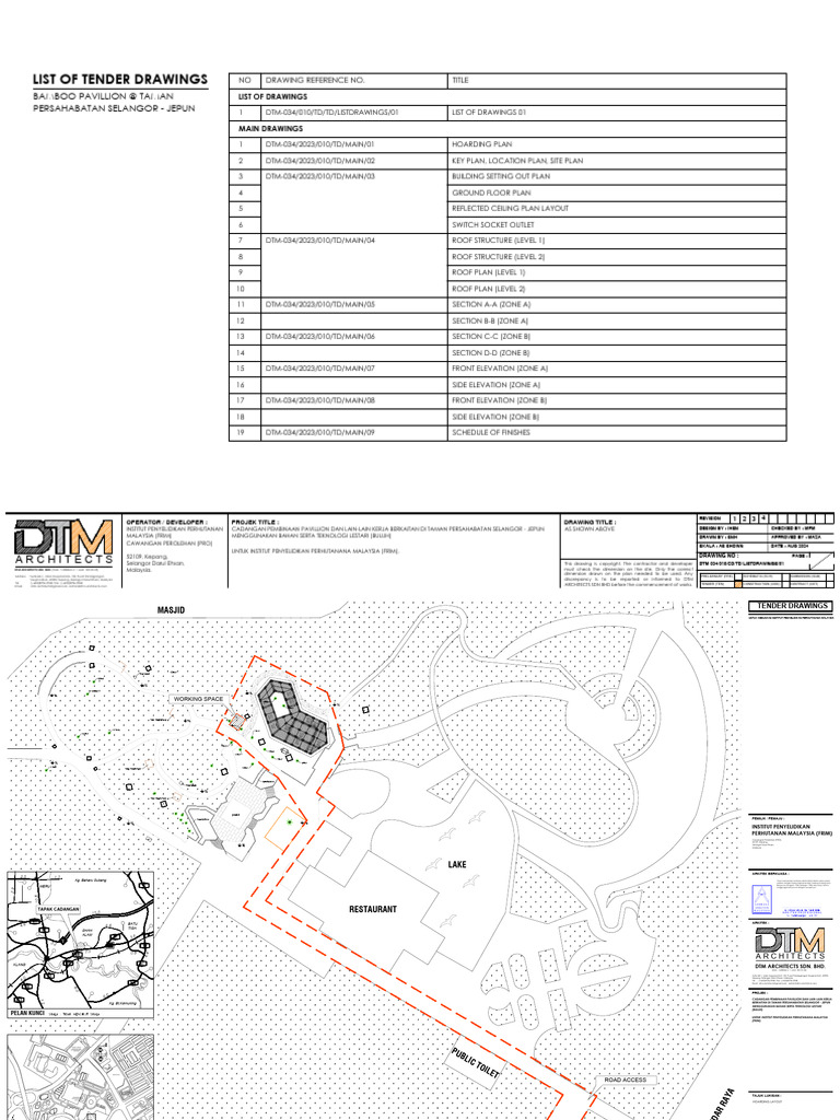 Dtm034-Frim-draft Tender Drawings 120824 | PDF