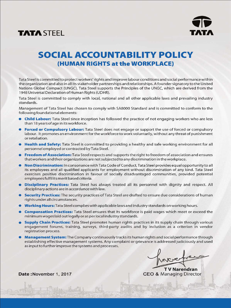 Social-Accountability Policy | PDF