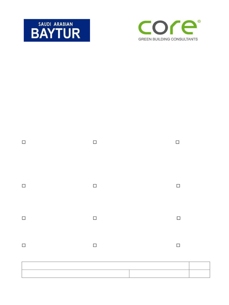 Vendors Evaluation Form For LEED Compliance (R01) | PDF