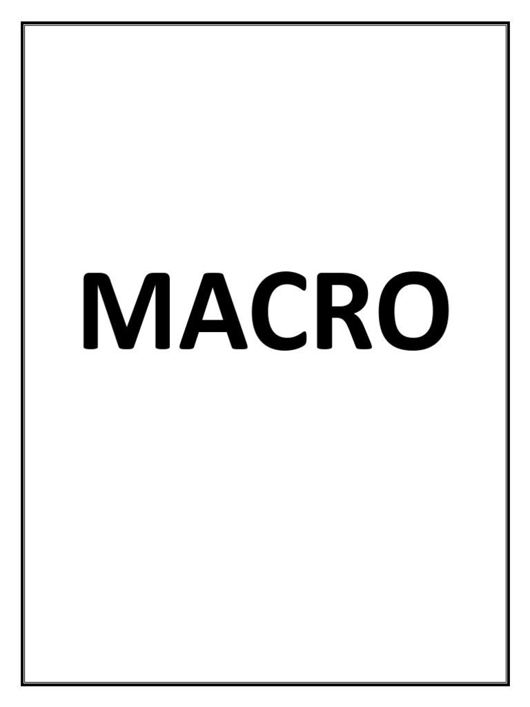 Macro A2 in One File | PDF