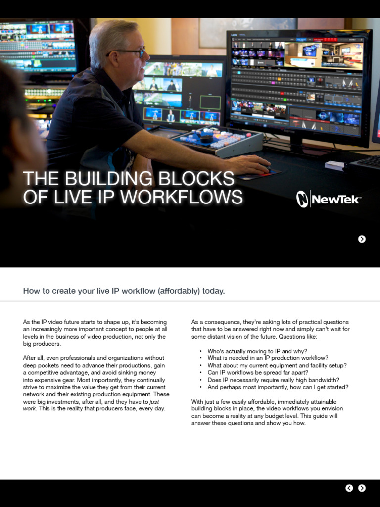 The Building Blocks of Live IP Workflows | PDF | Computer Network ...