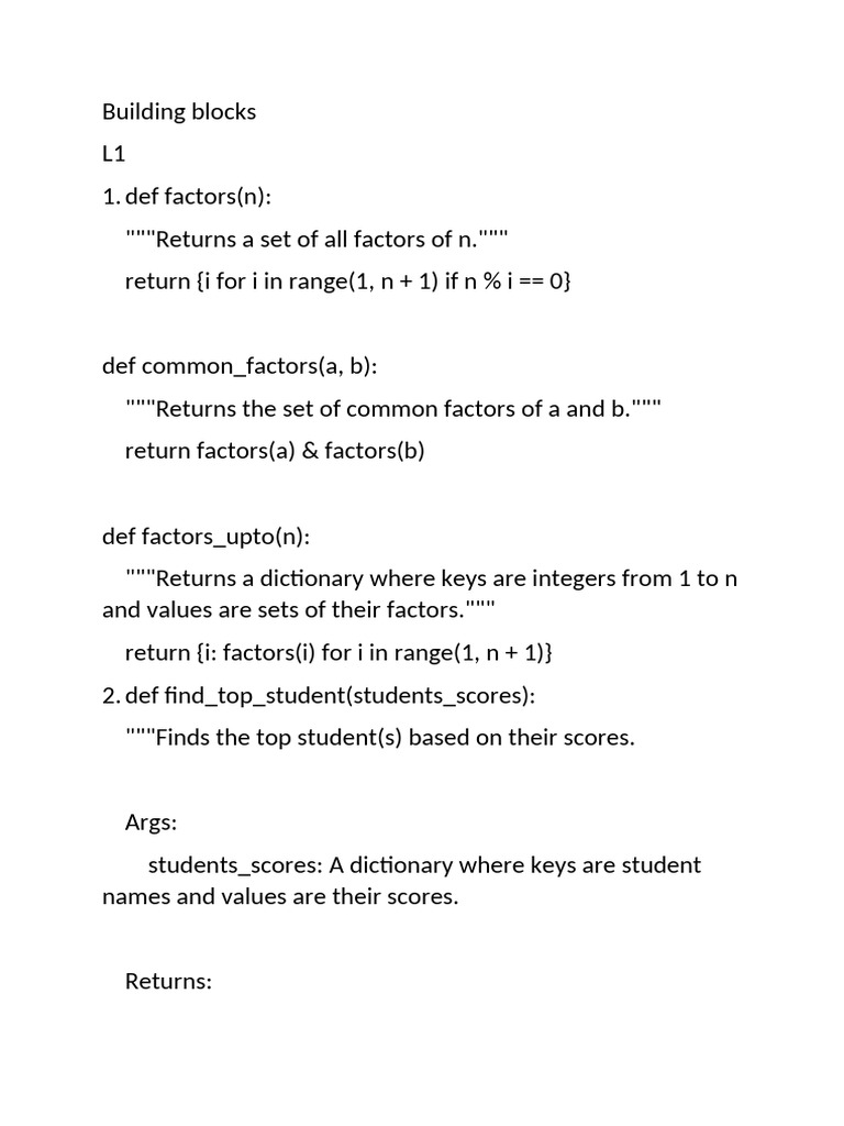 Building Blocks | PDF