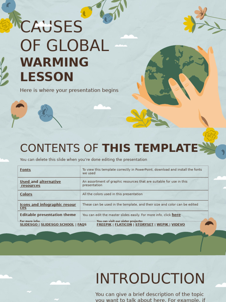 Causes of Global Warming Lesson by Slidesgo | PDF