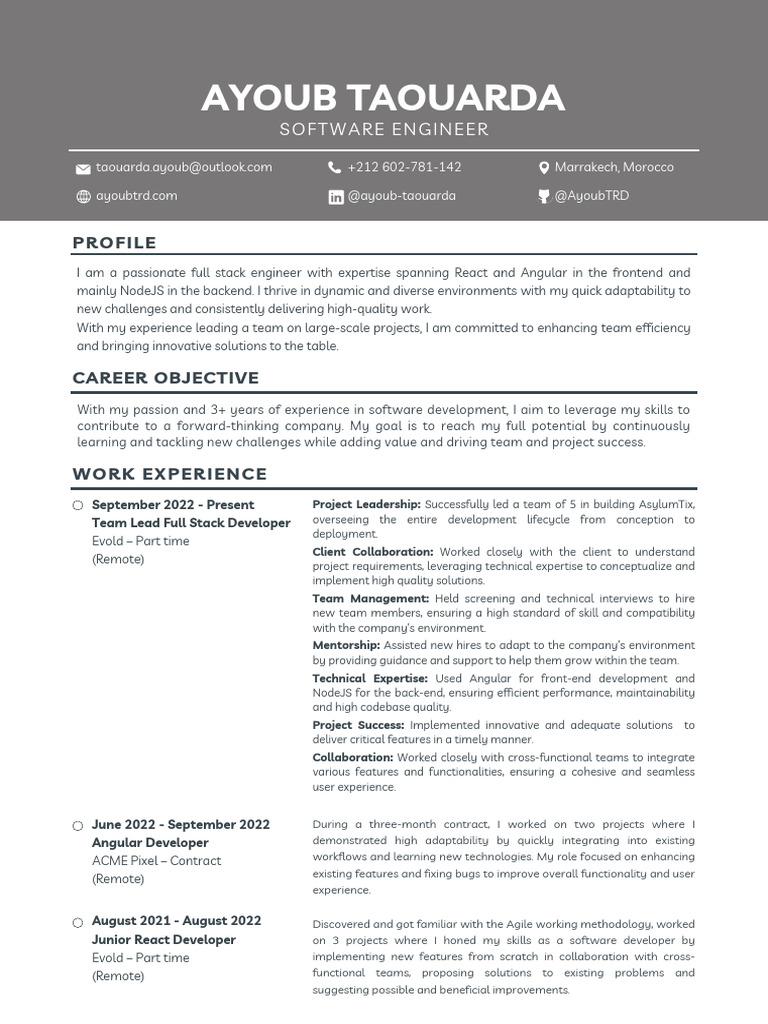 Ayoub Taouarda | PDF