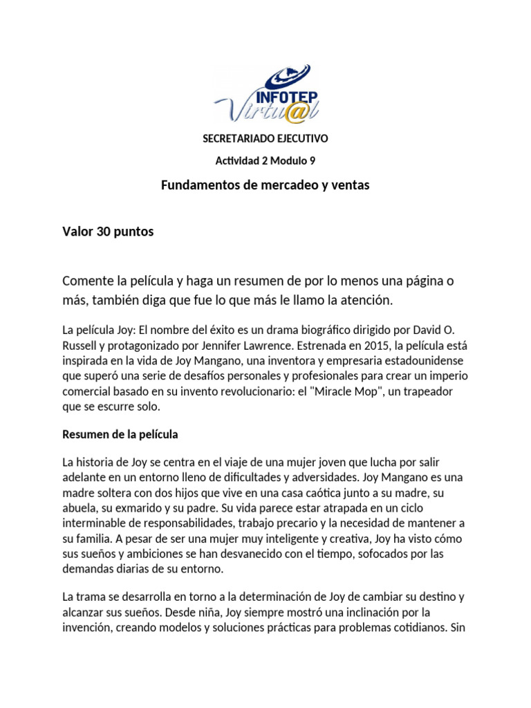 Actividad 2 Modulo 9 | PDF