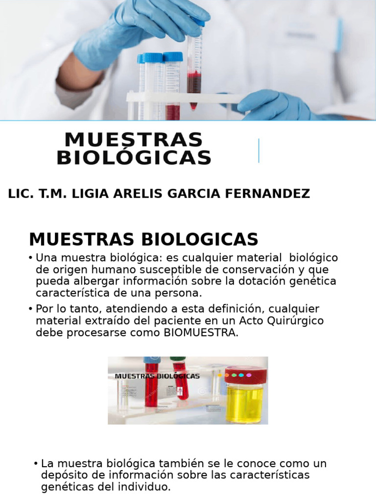 Muestras Biologicas | PDF