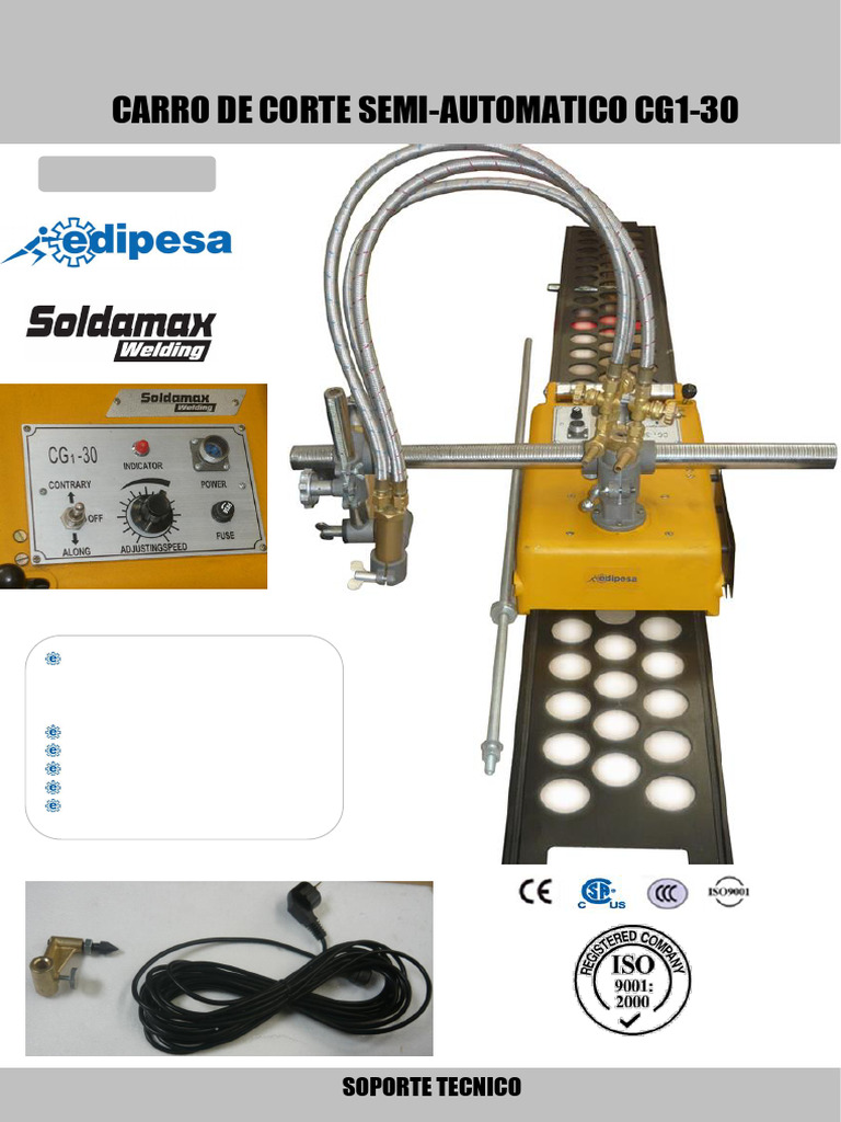 Carro de Corte CG1-30 Soldamax | PDF