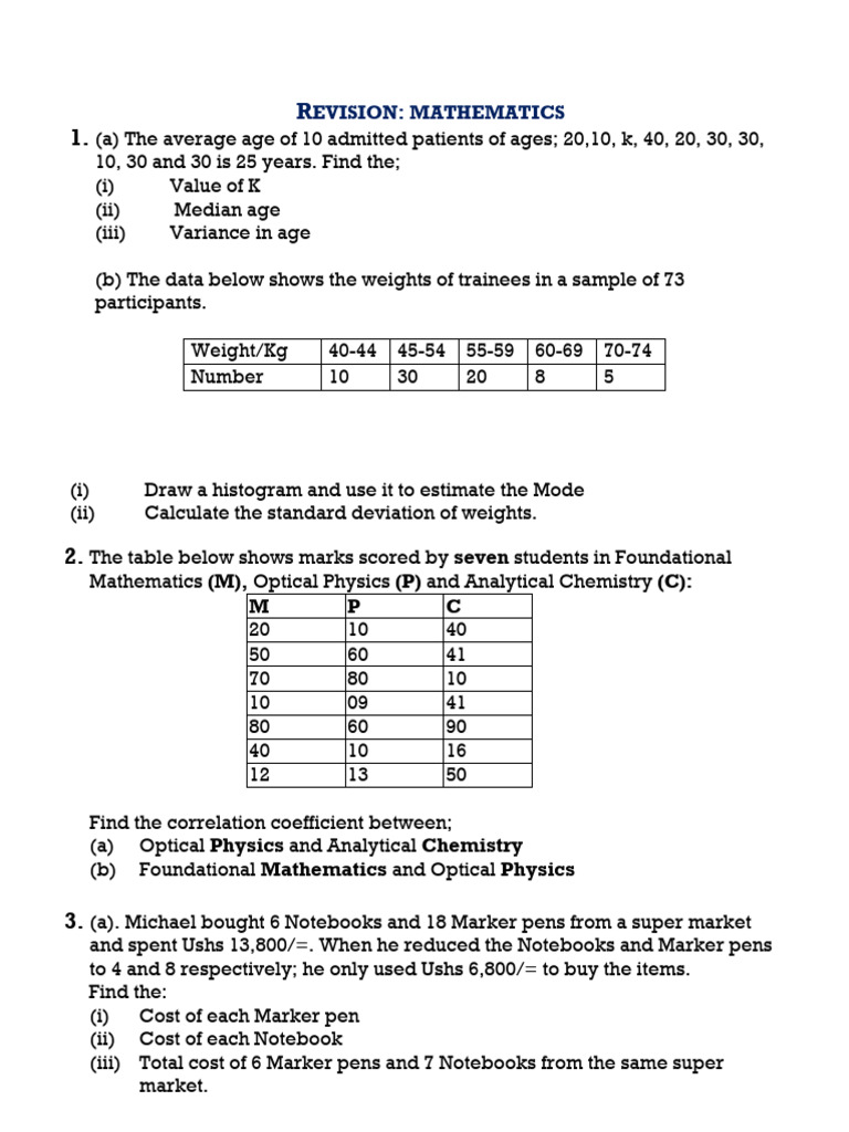 HEAP (B&G) Mathematics | PDF