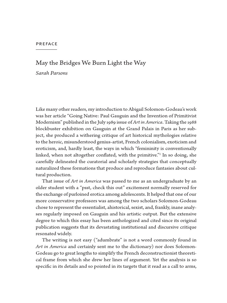 May The Bridges We Burn Light The Way | PDF | Feminism | Gender Studies