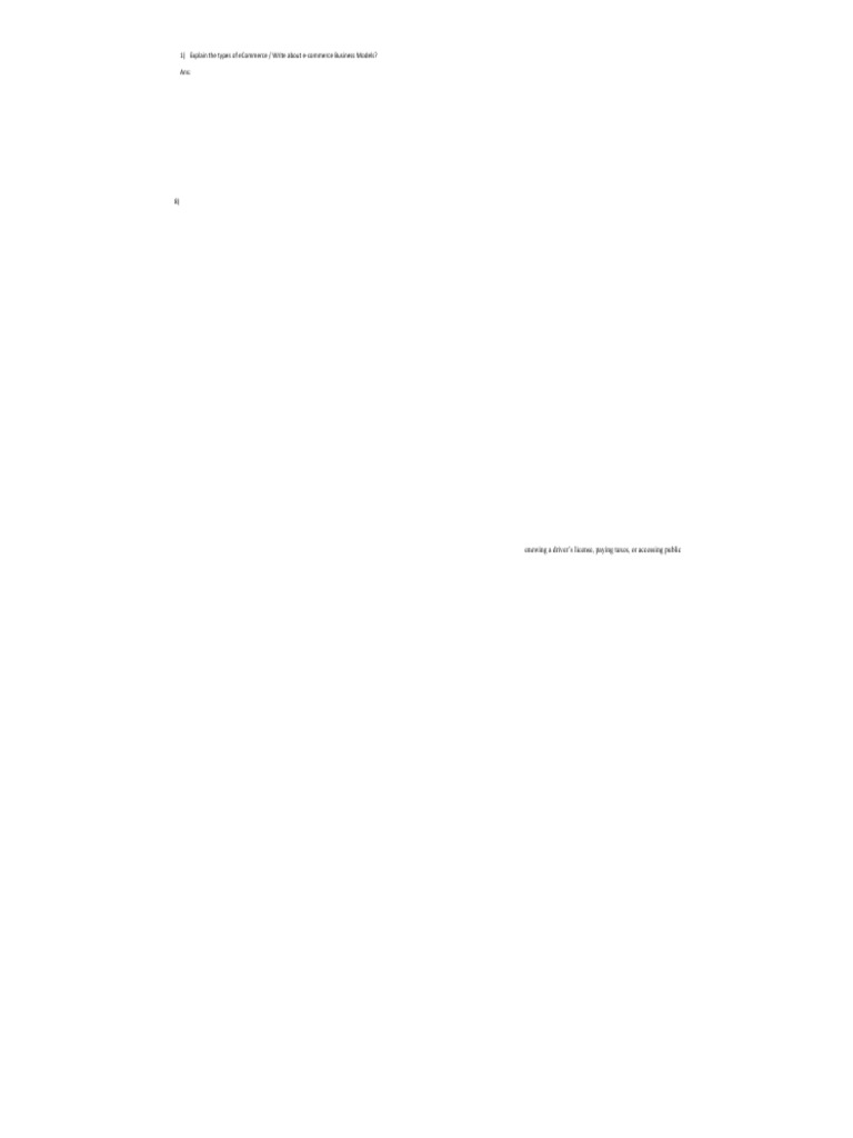 E-Commerce Models: G2C and C2G Insights | PDF | E Commerce | Business