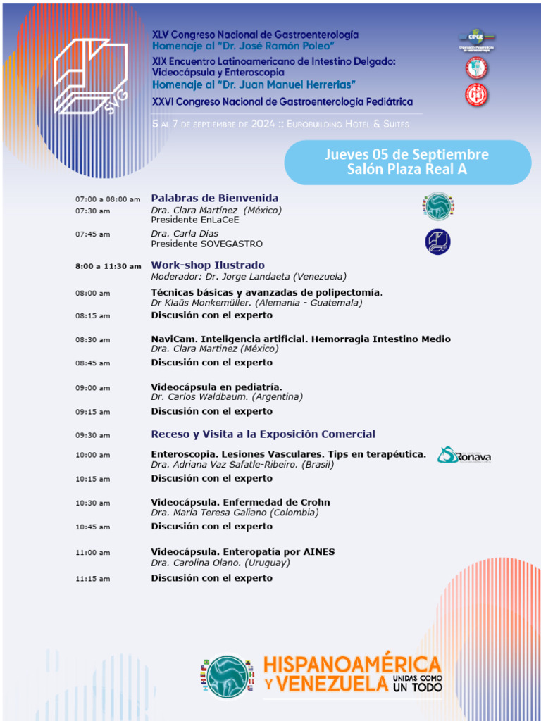 Programa Congreso Sovegastro 2024 | PDF