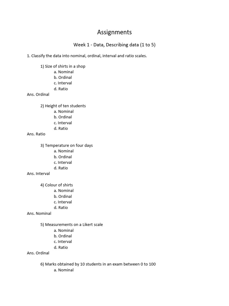 Assignment - 1 - Introduction To Prob - Stats | PDF
