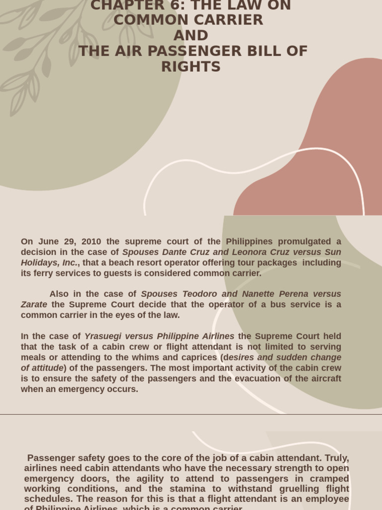 Air Passenger Rights in the Philippines | PDF | Common Carrier | Airlines
