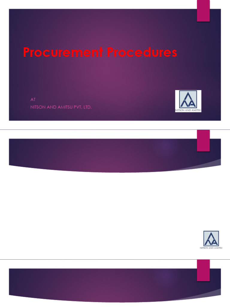 Purchase Procedures (SS) | PDF