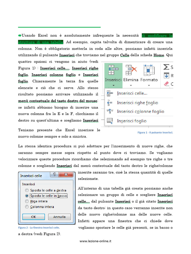 Modificare La Struttura Della Tabella | PDF