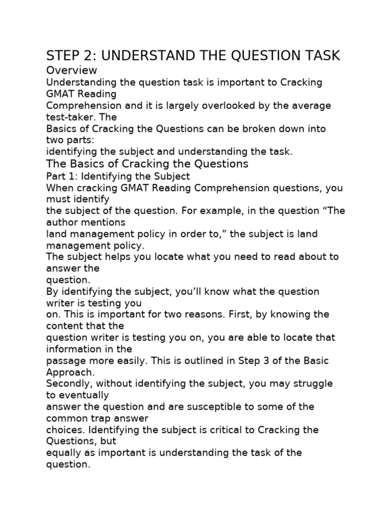 Step 2 | PDF | Reading Comprehension | Human Communication