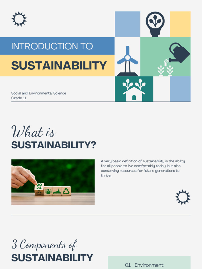 Introduction To Sustainability | PDF