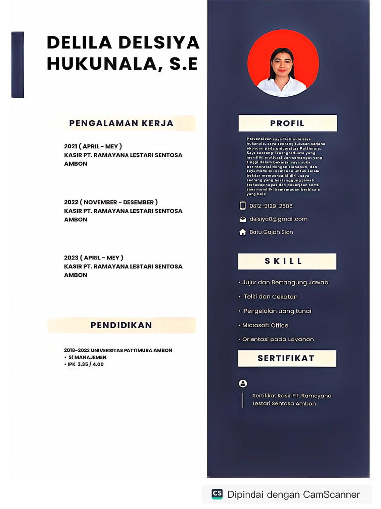 CV Dan Berkas Pendukung Lainnya | PDF