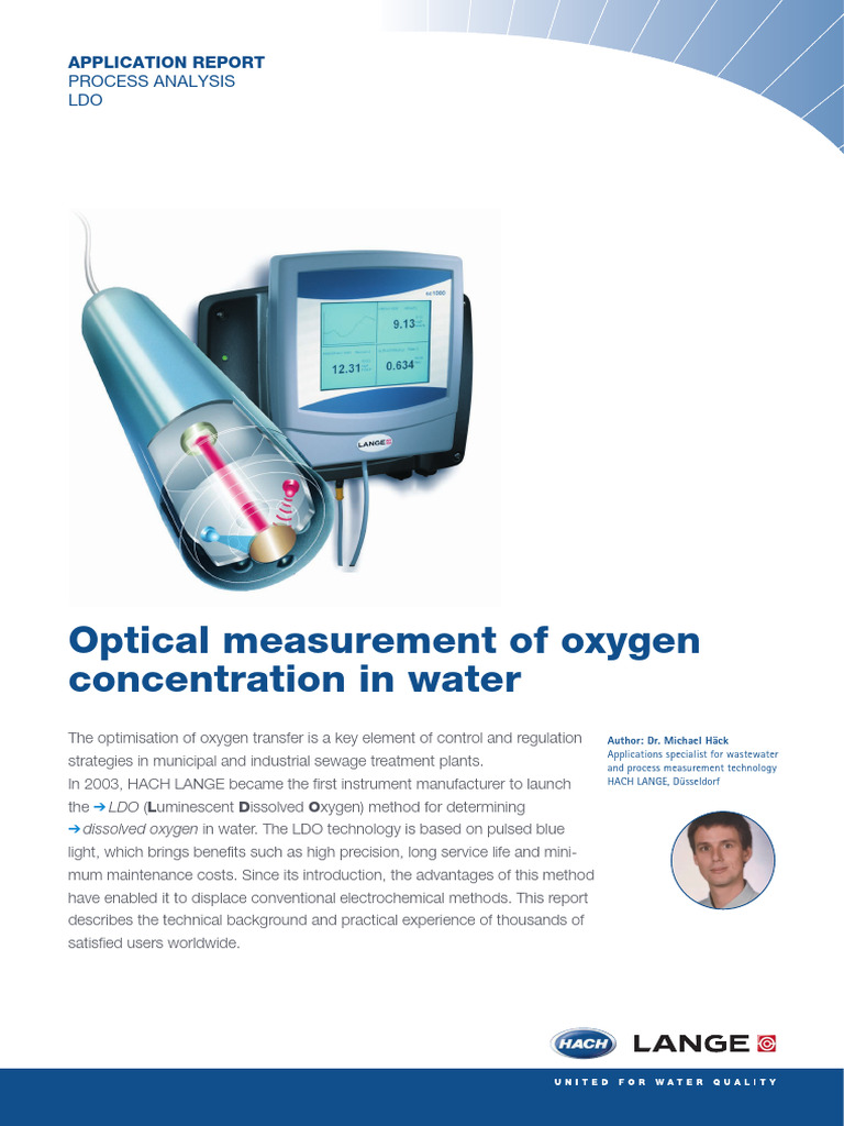 HACH - Optical Measurement of Oxygen - Parameter-4-Downloads-1 | PDF
