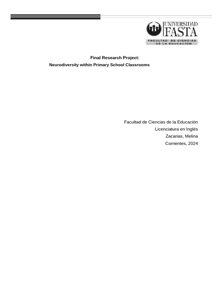 Ejemplo de Esquema TFG | PDF
