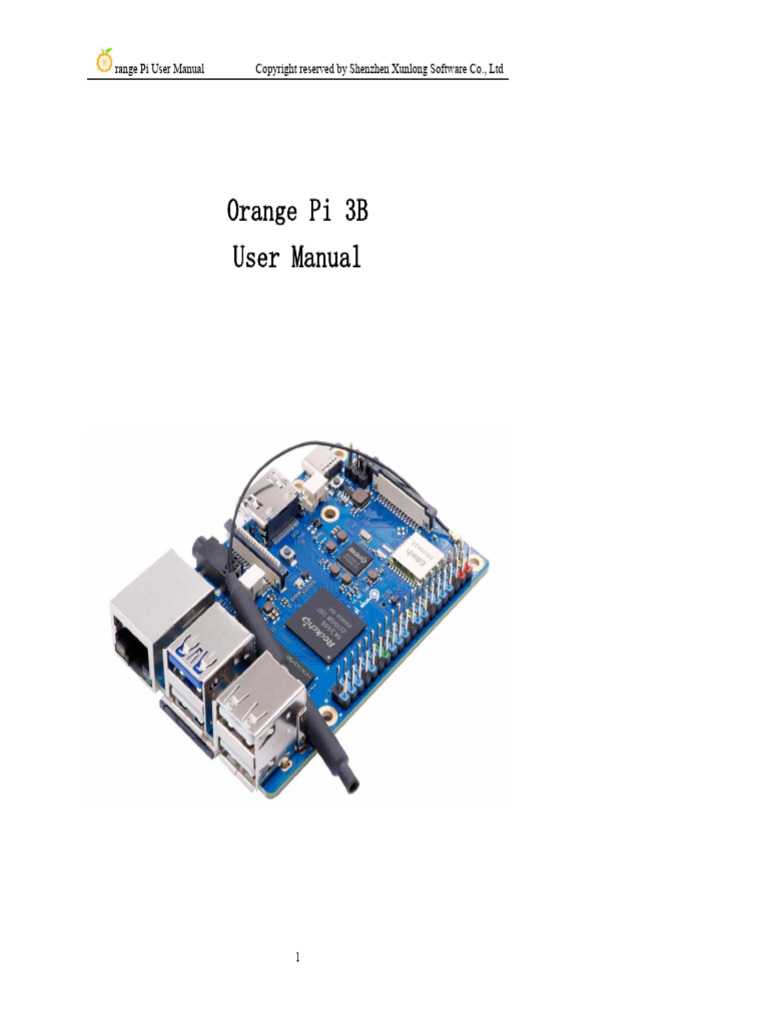 OrangePi 3B RK3566 User Manual v1.3 | PDF