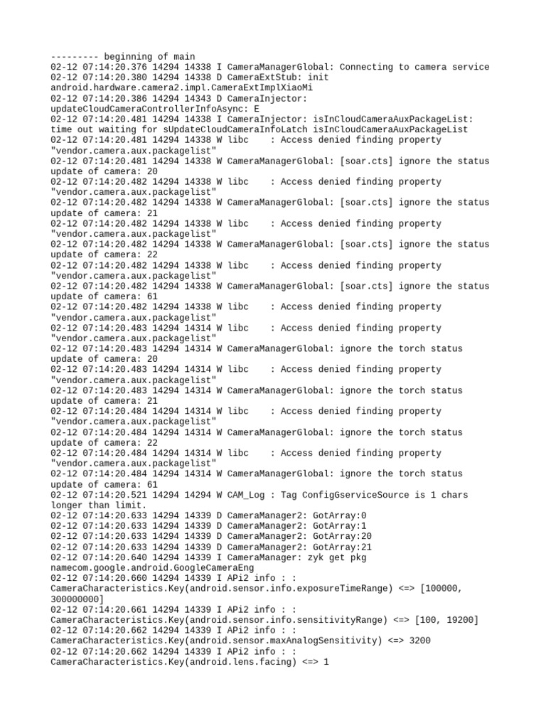 Log Cat 1707696860210 | PDF