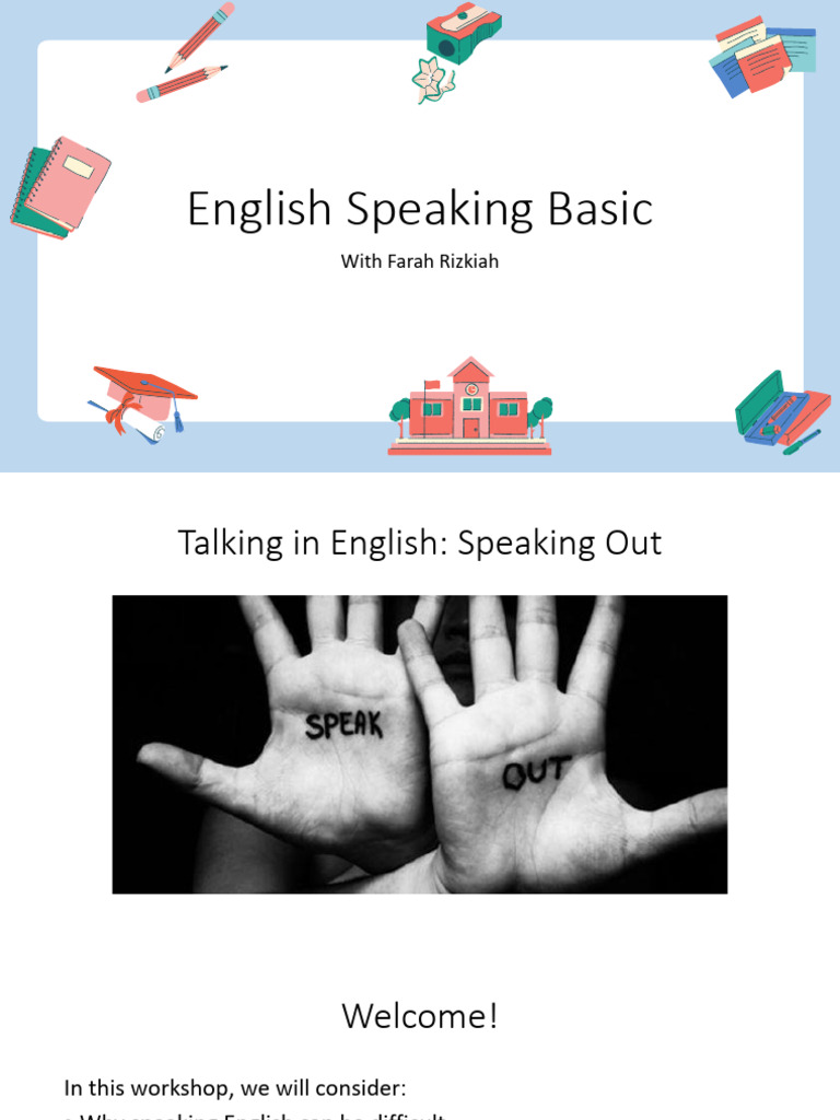 01 English Speaking Basic | PDF