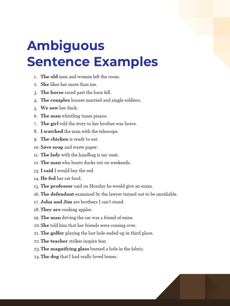 Ambiguous-Sentence-Examples 240824 231535 | PDF