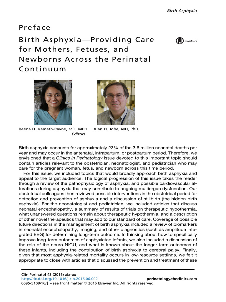 Birth Asphyxia— Providing Care For Mothers | PDF