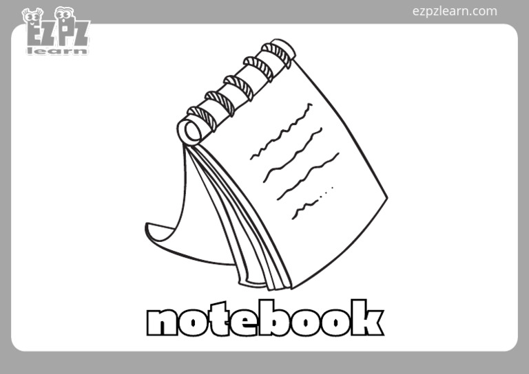 Notebook Classroom Coloring | PDF