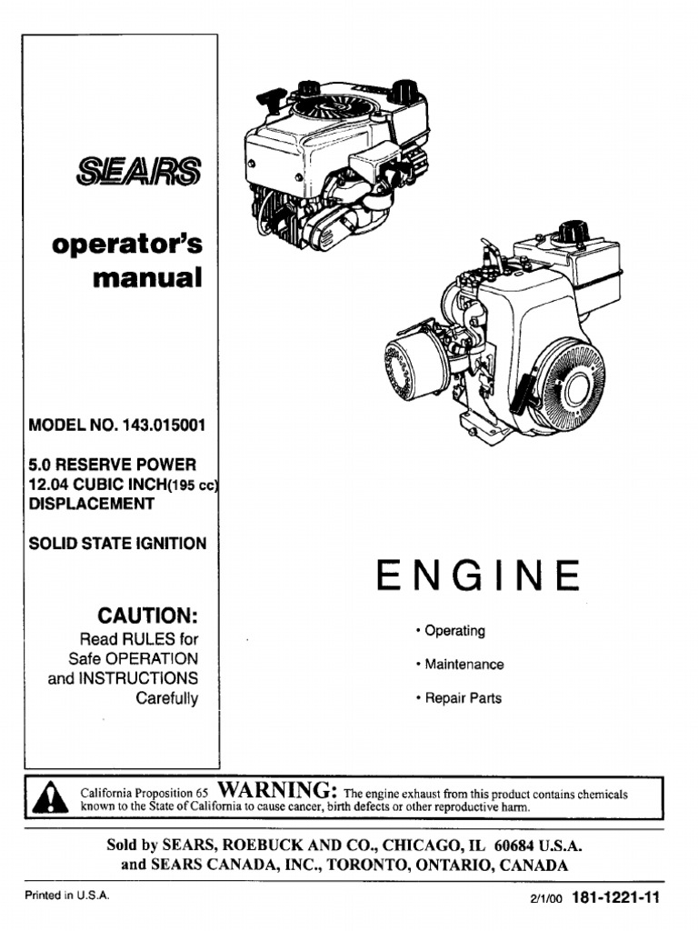 Operators Manual 28936 | PDF