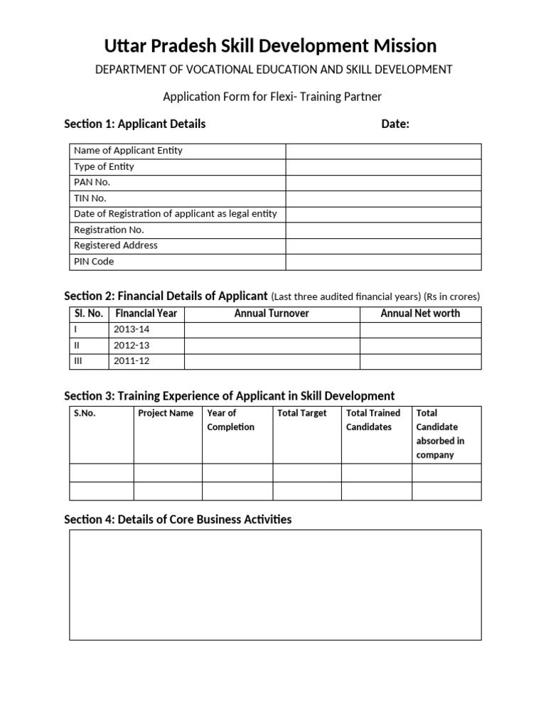 Flexi Application Form | PDF | Career & Growth | Business