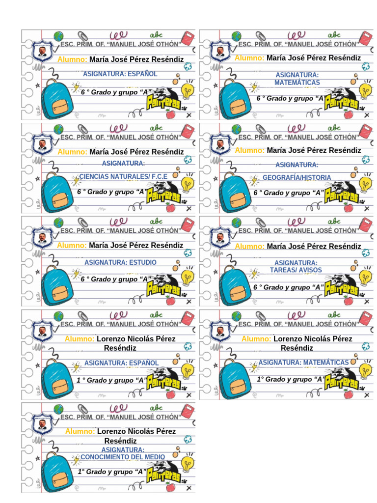 Etiquetas Editadas Perla | PDF