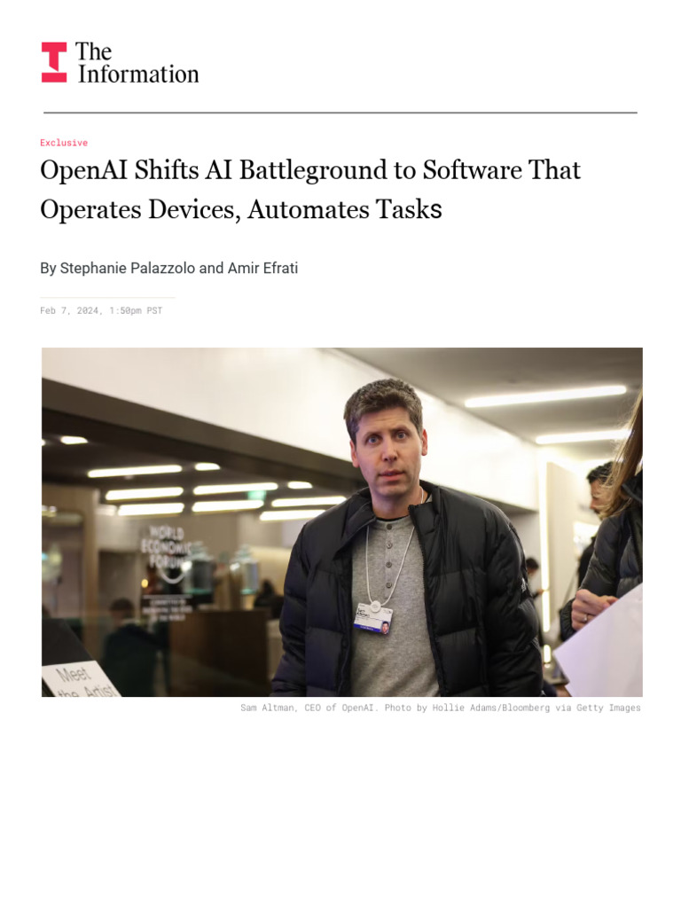AI Nurture Series - OpenAI Shifts AI Battleground - Downloadable PDF - 2.14.2024 | PDF ...