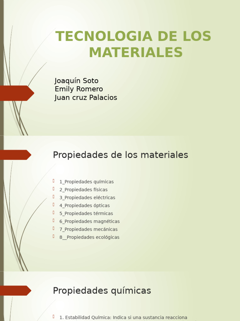 Propiedades de Los Materiales | PDF